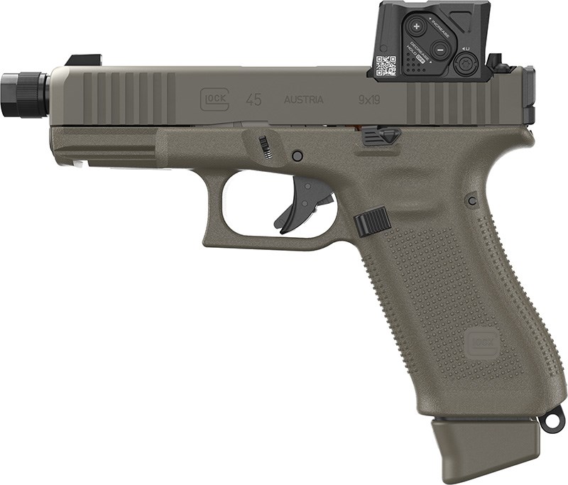 Pistol Glock 45 Hunter MOS FS COA Combo 9x19 gängad M13.5x1 vänster ...