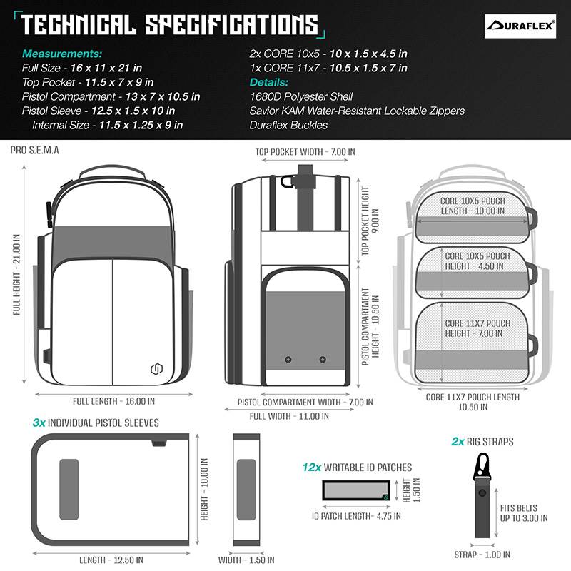 Ryggsäck Savior Equipment Pro SEMA Competition Backpack Brun – Sportec